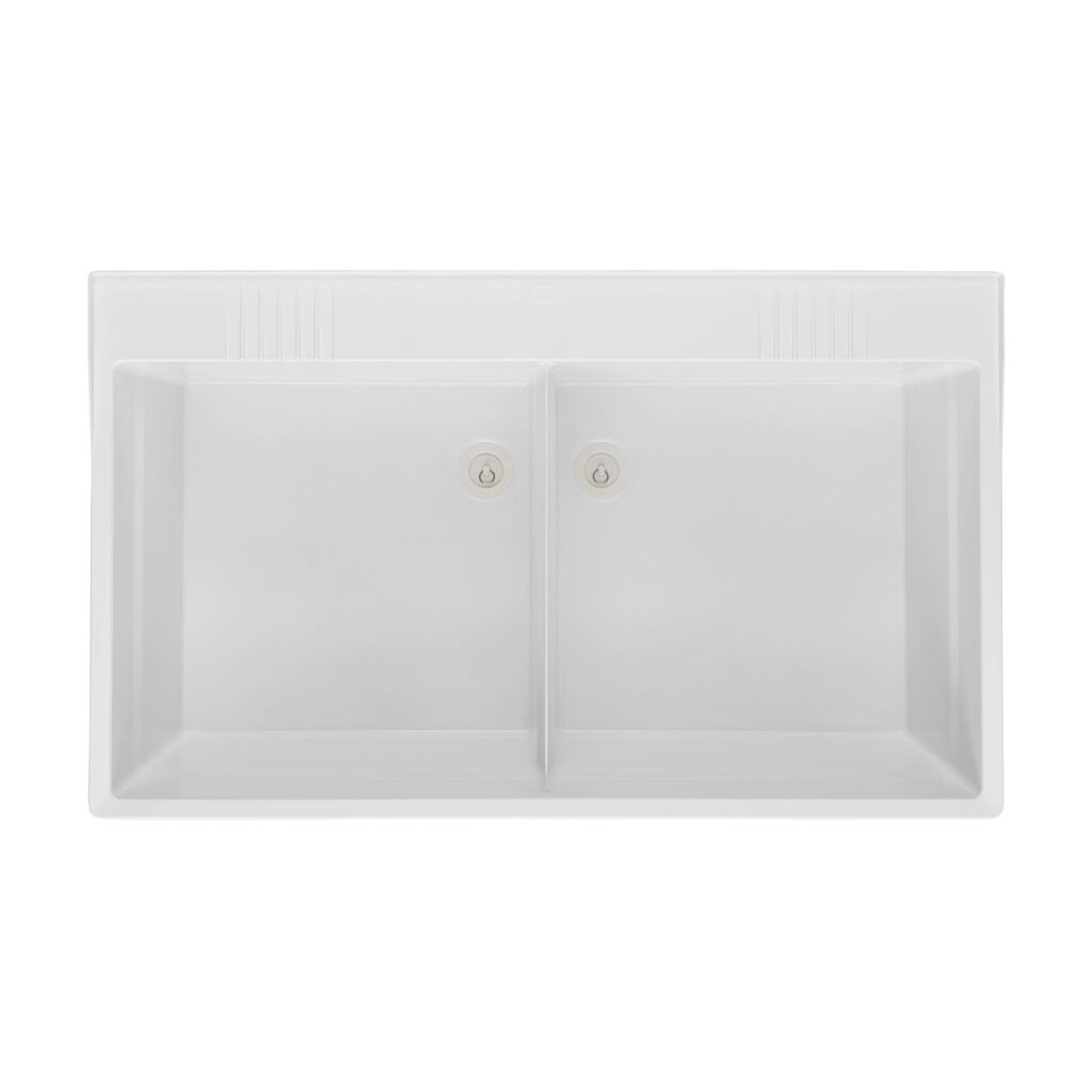 FLTDII Molded Stone Appliance Depth DB Laundry Tub - FIAT Products